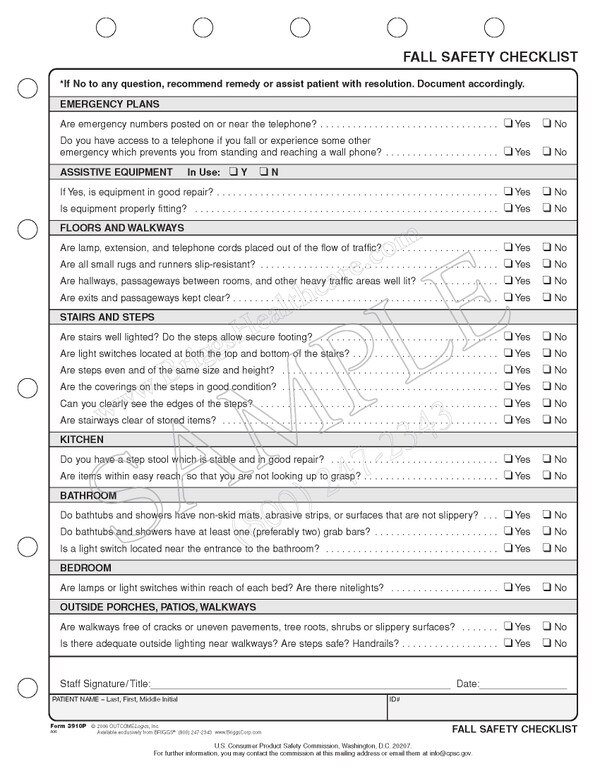 Fall Protection Inspection Checklist Template fall-protection-inspection-checklist-template